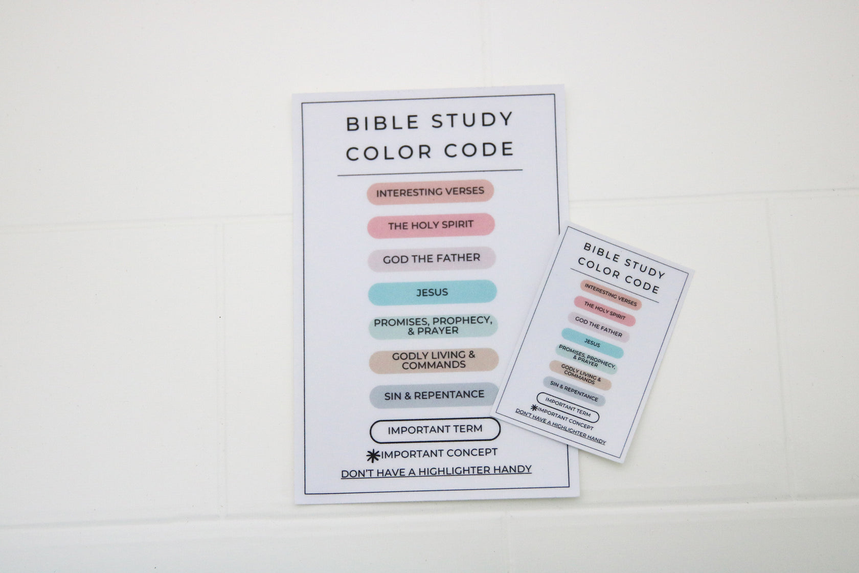 Bible Study Color Code Sticker – The Narrow Compass