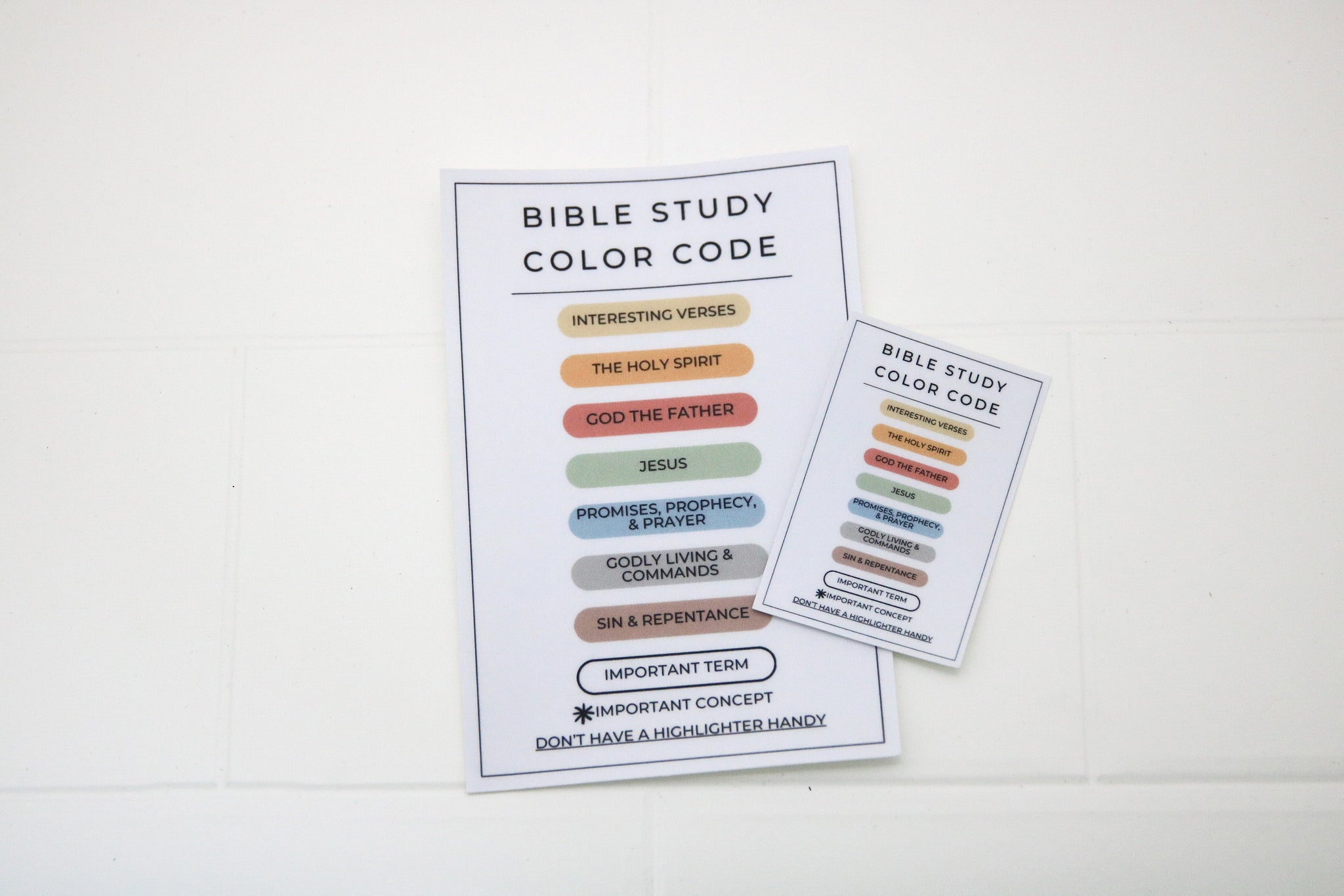 Bible Study Color Code Sticker – The Narrow Compass